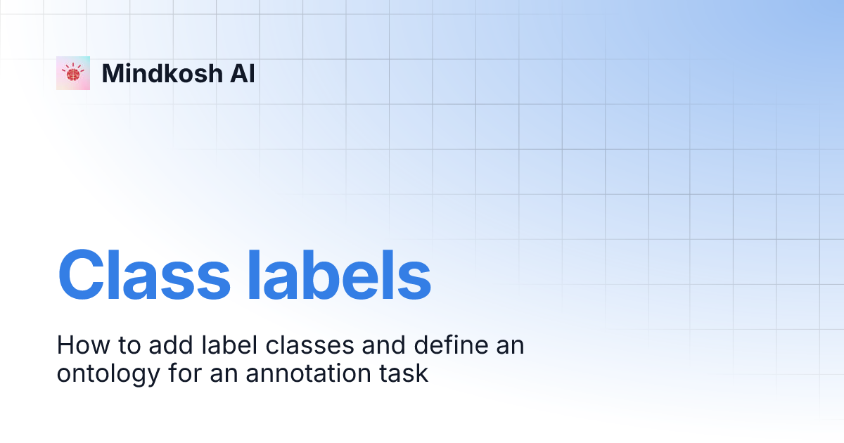 Class labels | Mindkosh AI